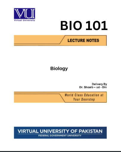 BIO101 Biology – VU Book Shop